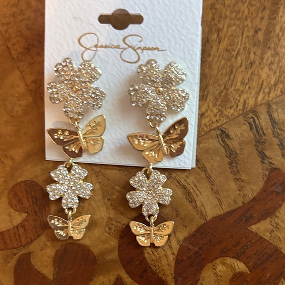 Jessica Simpson | Jewelry | Jessica Simpson Gold And Silver Floral ...